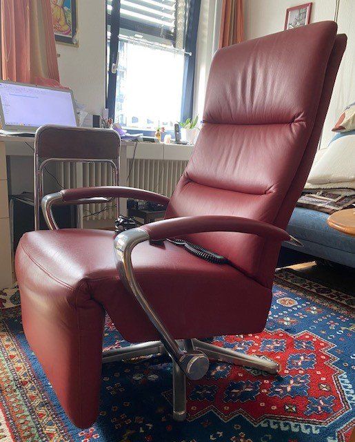 Relax Sessel elektrisch verstellbar, Leder rot | Kaufen auf Ricardo