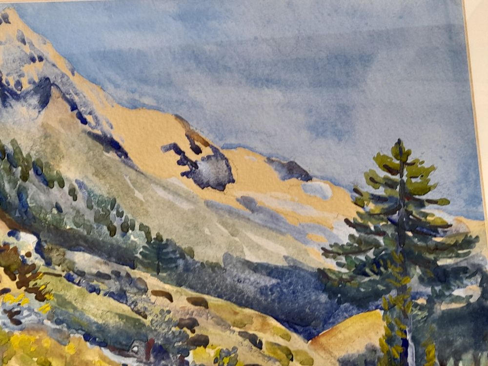 Aquarell Bertha Züricher " Berglandschaft " | Kaufen auf Ricardo
