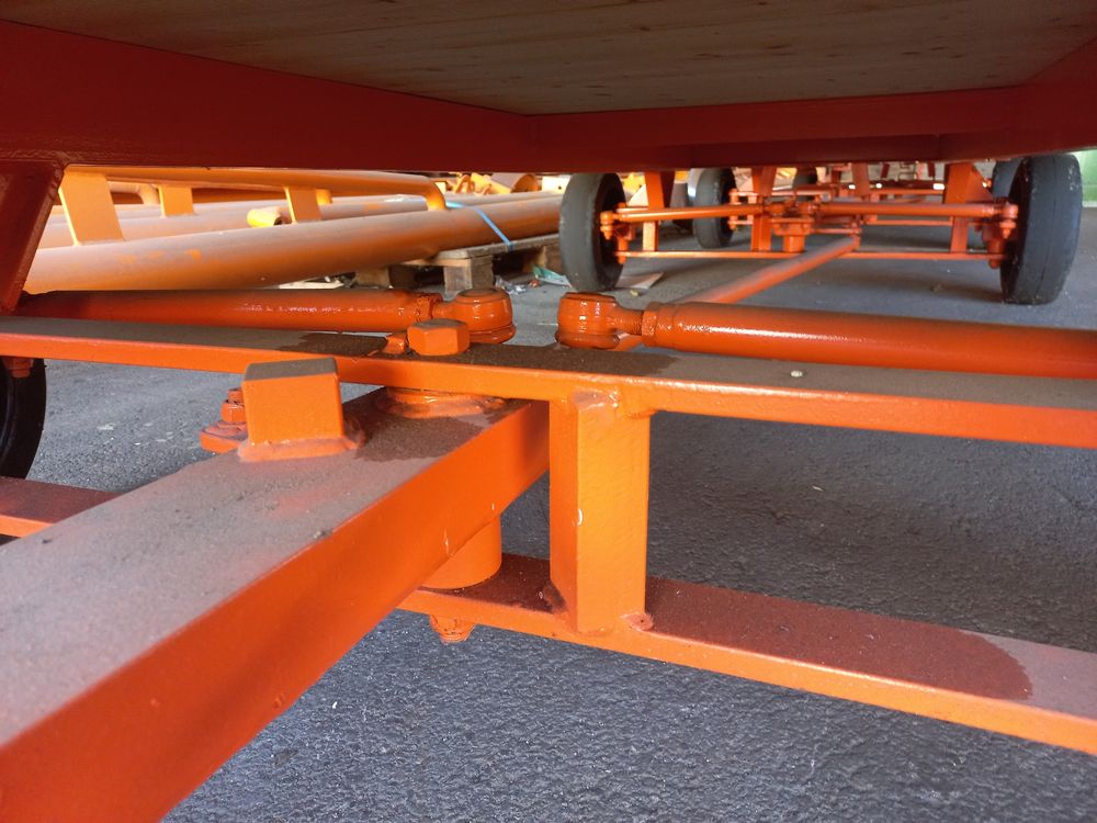 Schwerlast-Industrie-Anhänger mit 4-Rad-Achsschenkel-Lenkung (Gebraucht ...