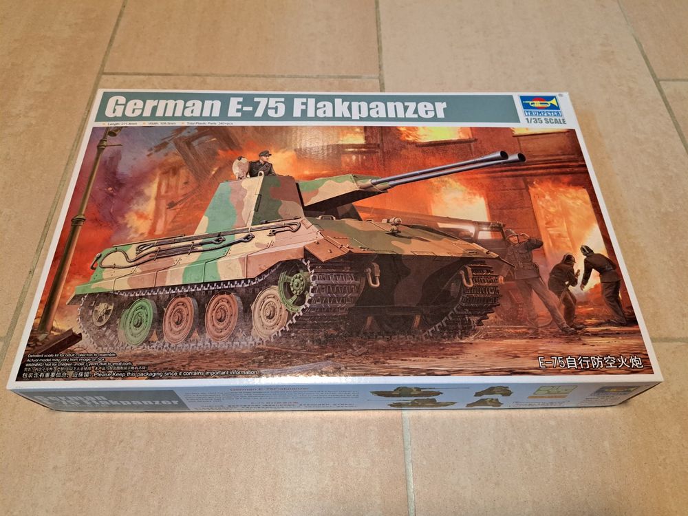 German E-75 Flakpanzer 1/35 Trumpeter (Neu und originalverpackt) in ...