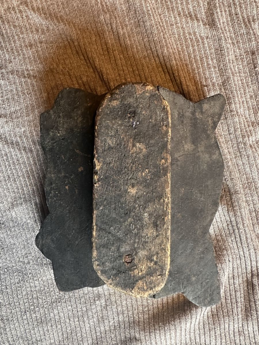 Vintage Holzstempel für Textildruck, florales Design top (Gebraucht) in ...