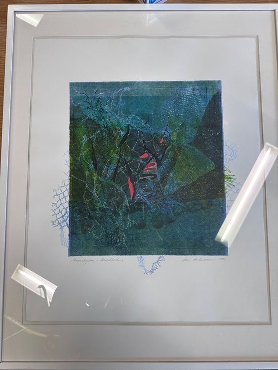 interessante Mischtechnik Unleserlich Signiert | Kaufen auf Ricardo