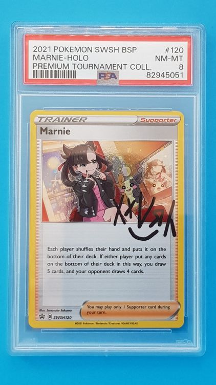 Marnie PSA 8 – Holo Rare – Sword & Shield Promo - EN (Gebraucht) in ...