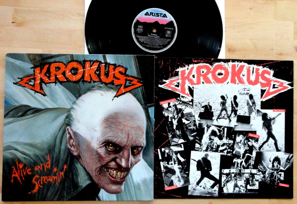 LP KROKUS alive and screamin' SWISS KULT 1986 HEAVY METAL (D'occasion ...