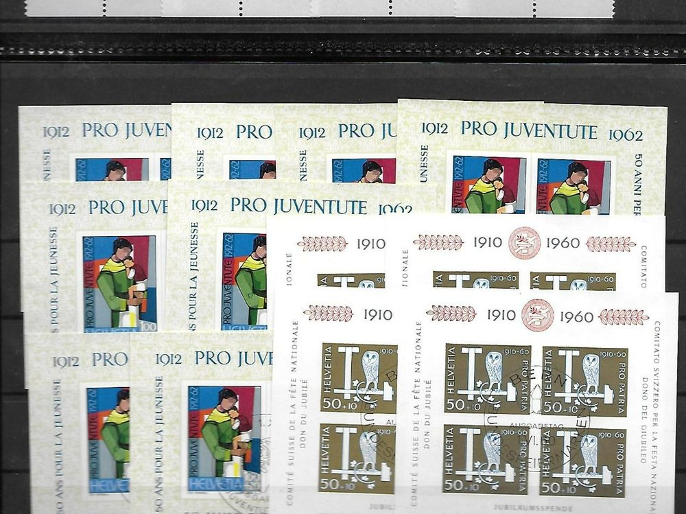 BLock PP + PJ 1960 + 1962 **+gest.Restlot Kat: CHF 98.- (Gebraucht) in Basel für CHF 3 – mit ...