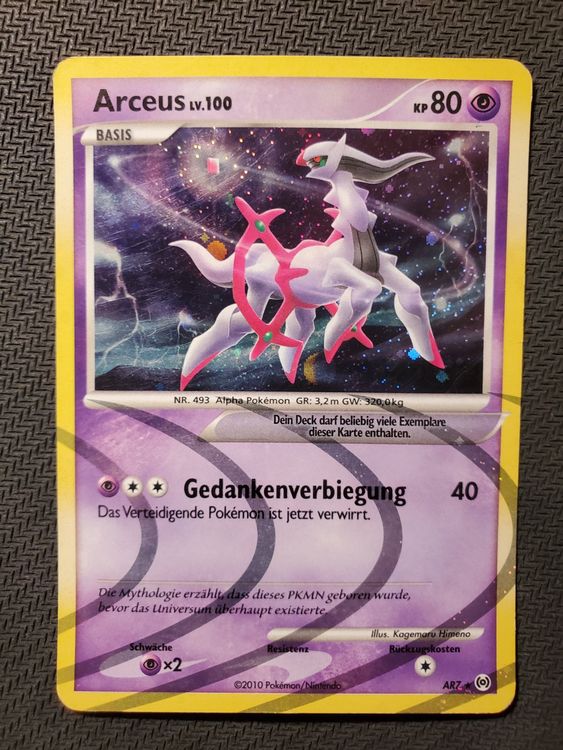 Arceus Pokemon Karte | Kaufen auf Ricardo