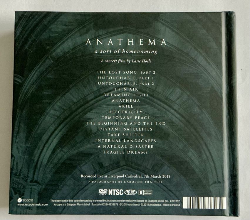 Progressive Rock 🎸 ANATHEMA LIVE /2Cd+Dvd (Gebraucht) in Arcegno für ...