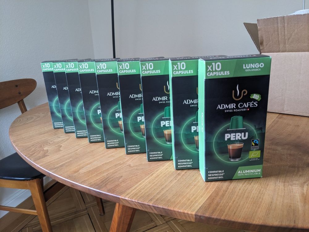 90 Kaffeekapseln Admir Café - Nespresso kompatibel | Kaufen auf Ricardo