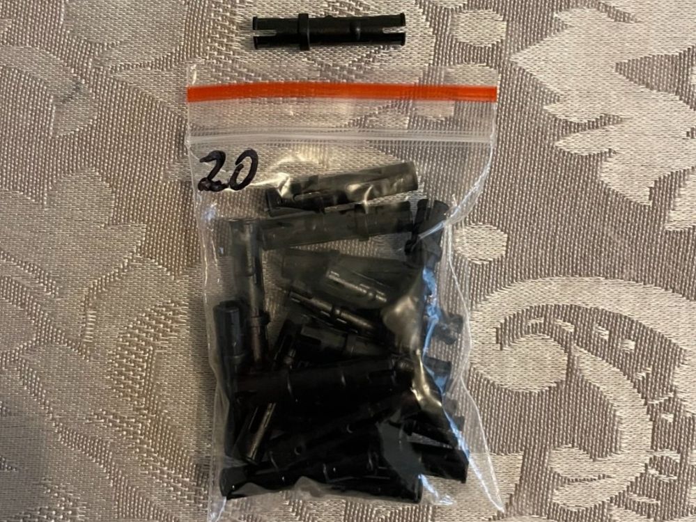 Lego 20 x Technic, Pin 3L with Friction Ridges - 6558 | Kaufen auf Ricardo