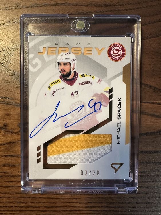 Carte signée Michael Spacek Genève Servette 03/20 (Neuf avec emballage ...