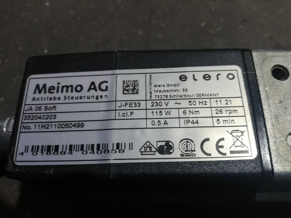 Meimo Elero Lamellenstoren Motor ja06 soft (Neu (gemäss Beschreibung ...