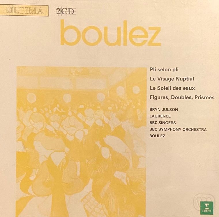 2 CDs Pierre Boulez • Pli selon Pli • Le Visage Nuptial | Kaufen auf ...