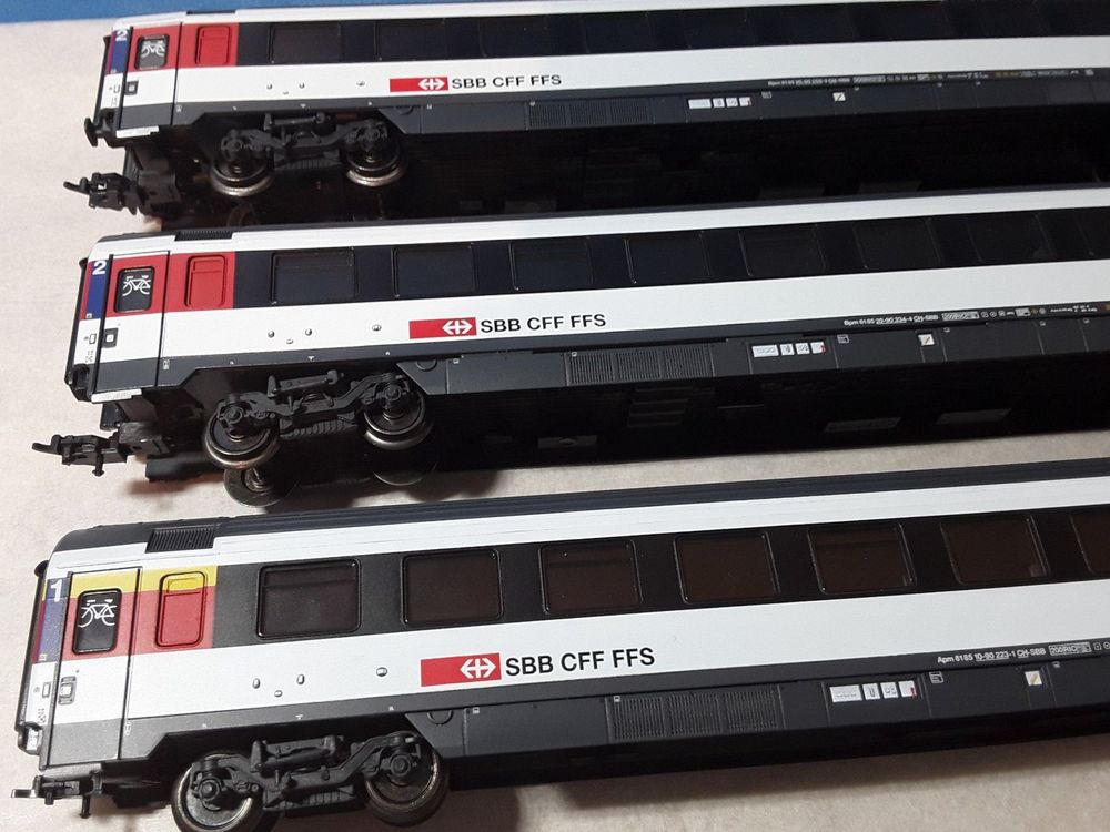 3 x Märklin _ SBB Intercity Schnellzugwagen Set _ Spur H0 (Gebraucht) in Rüti ZH für CHF 167 ...