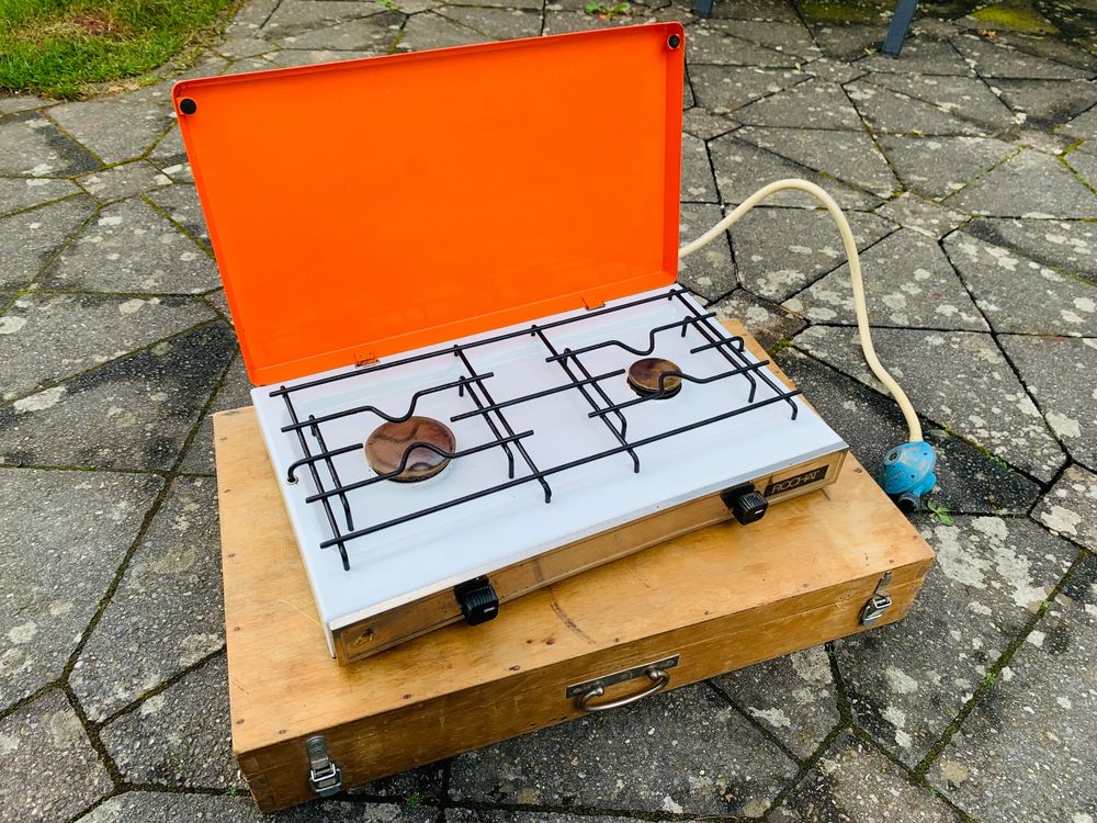 Rochat Oldie Gasherd Camping Retro Gaskocher mit Druckregler | Kaufen ...
