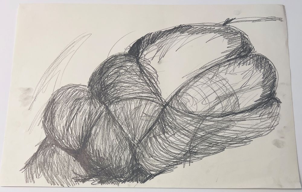 Alte grosse abstrakte Zeichnung (Gebraucht) in Root für CHF 10 – mit Lieferung auf Ricardo kaufen