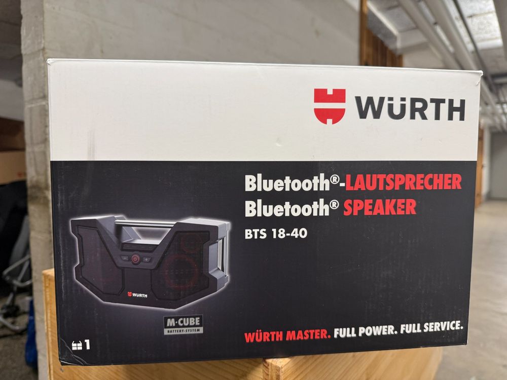 Wurth Bluetooth-Lautsprecher BTS 18-40 (Gebraucht) in Steffisburg für ...