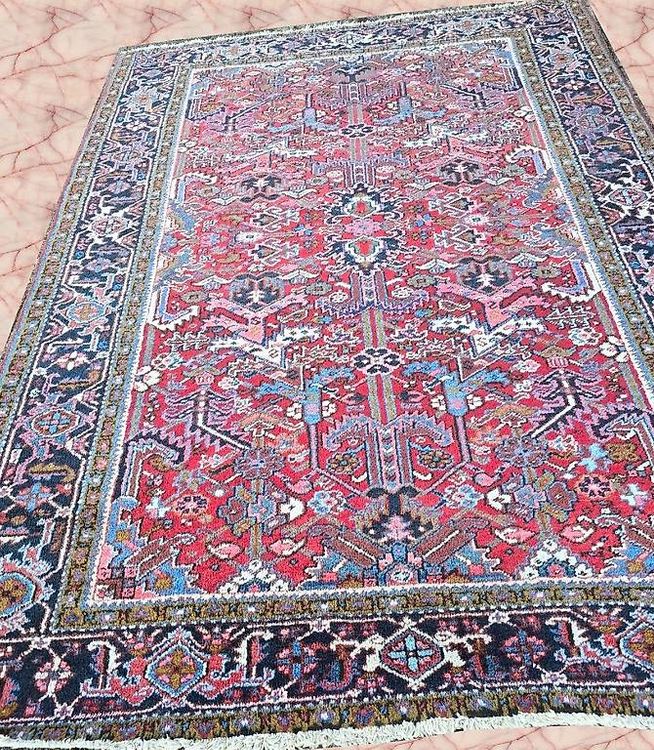 Antiker persische Teppich echte Heriz -Massen 273 x 203 cm,h (Gebraucht ...