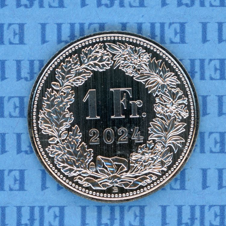 CHF___1.00 2024 stgl * aus Stgl-Münzsatz! 1 Franken (Neu (gemäss Beschreibung)) in Widnau für ...