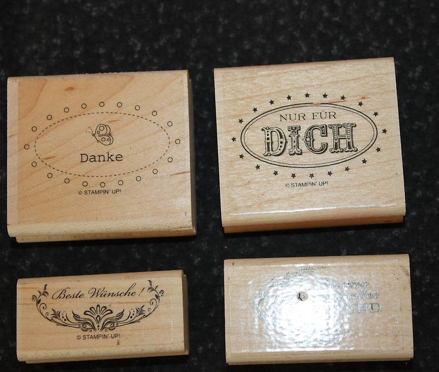 Stampin up: 4 Stempel auf Deutsch original Verpackung Karten (Neu ...