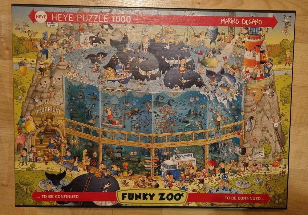 Puzzle 1000 Teile Funky Zoo Ocean Habitat, Marino Degano (Gebraucht) in ...