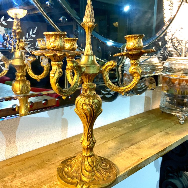 JUGENDSTIL KERZENLEUCHTER BRONZE FRANKREICH UM 1900 (1) | Kaufen auf Ricardo