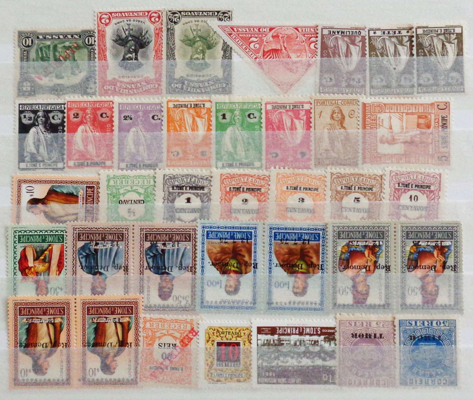 COLONIAS PORTUGUESAS: Ungebrauchte Marken (*)/*, 2 Fotos (Neu (gemäss ...