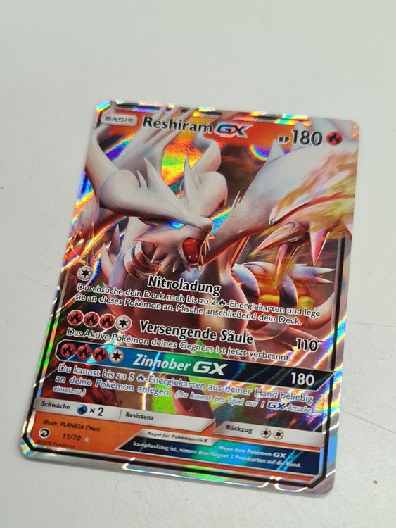 Pokemon Reshiram GX 11/70 (Gebraucht) in Thun für CHF 2 – mit Lieferung auf Ricardo kaufen