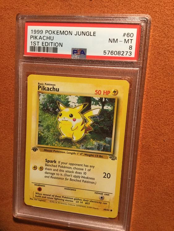 Pikachu 1st edition, Pokemon Jungle (1999), PSA 8 | Kaufen auf Ricardo