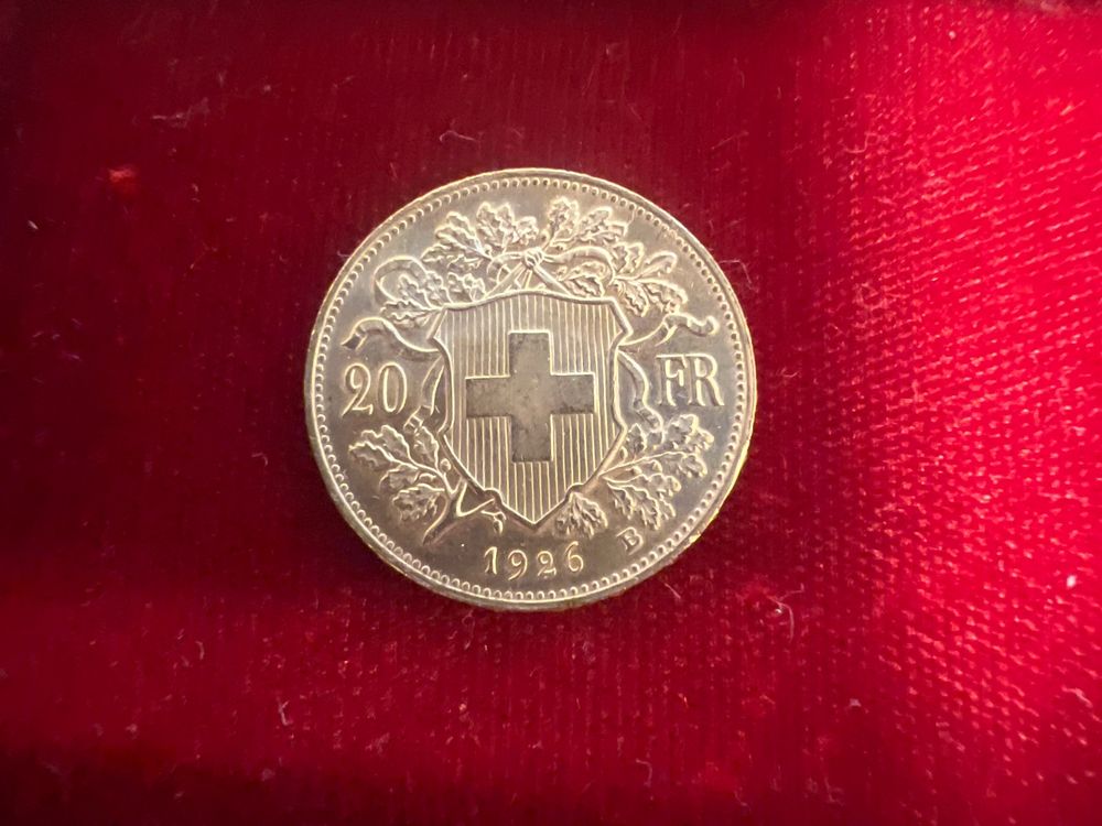 20 Franken 1926 B, Schweiz, Vreneli, Gold -hervorragend erh. | Kaufen auf Ricardo