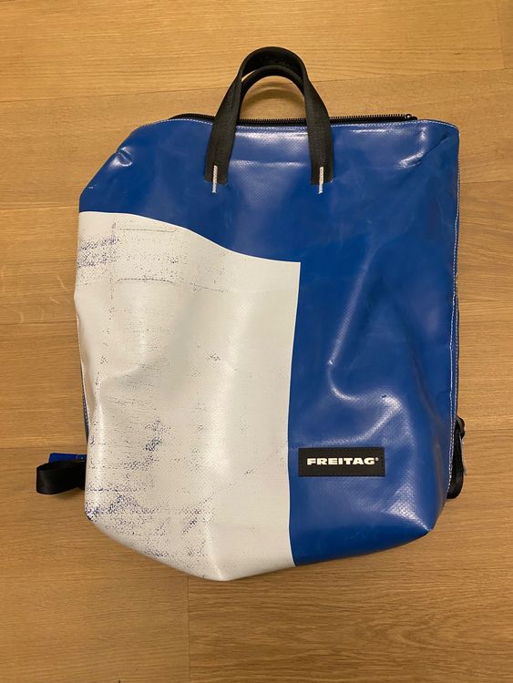 Freitag Backpack Blue White Unisex Rucksack | Kaufen auf Ricardo