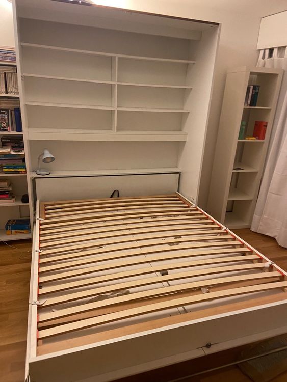 Schrankbett / Klappbett / Doppelbett weiss (Gebraucht) in Richterswil für CHF 152 – nur Abholung ...