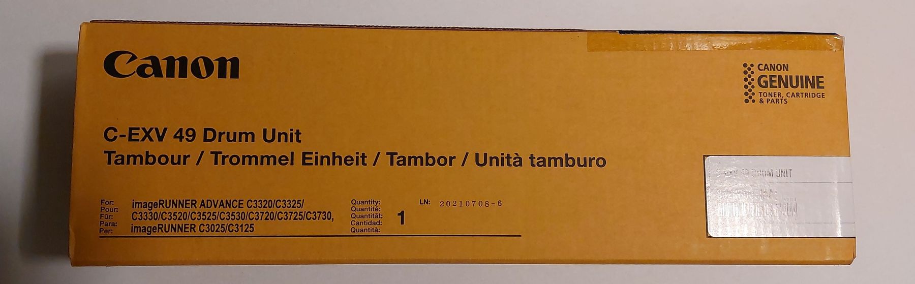 Original Canon C-EXV 49 Drum Unit - original ungeöffnet (Neu und originalverpackt) in Kölliken ...