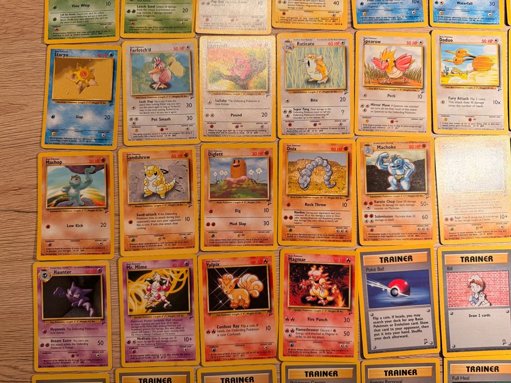 Base Set 2 54 Pokémon Karten Bundle WOTC 2000 Vintage (Gebraucht) in ...