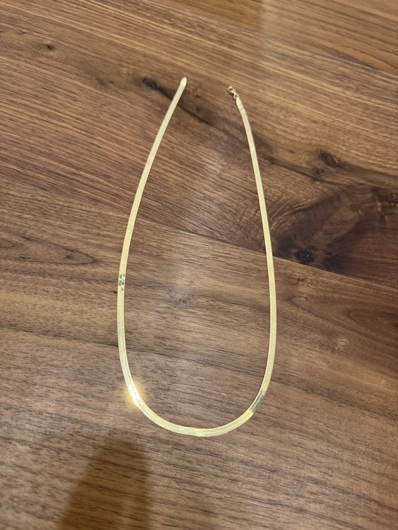 Goldkette Herringbone Schlangenkette 14 Karat / 585 (Gebraucht) in Ellighausen für CHF 800 – nur ...