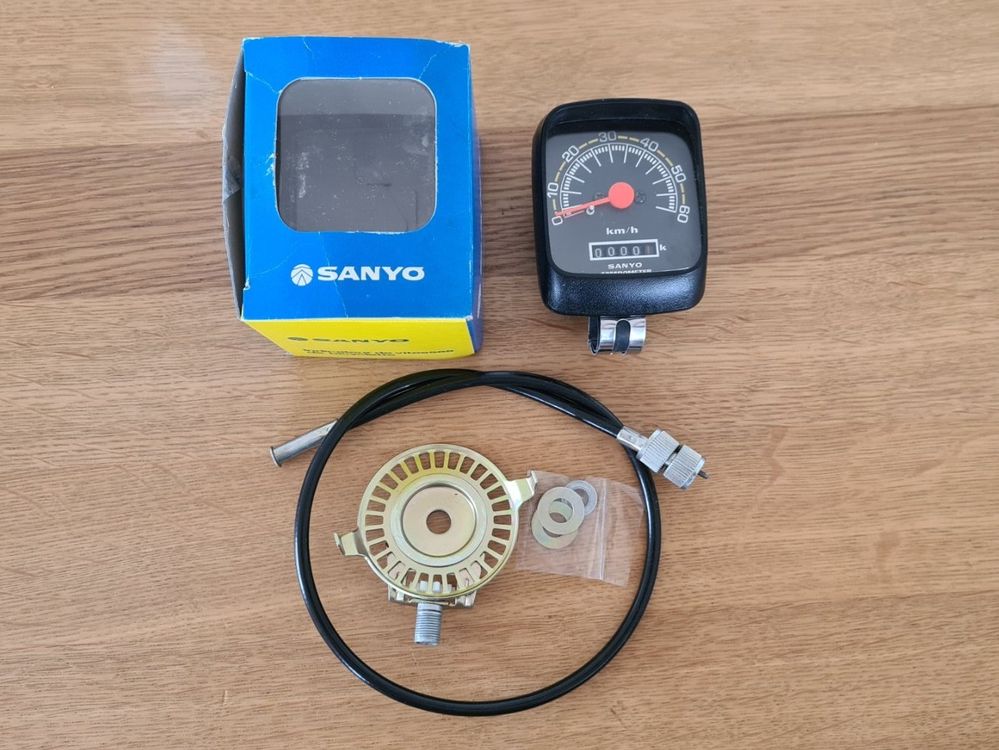 Vintage Retro SANYO Motorrad Tacho Speedometer Made in Japan (Gebraucht ...