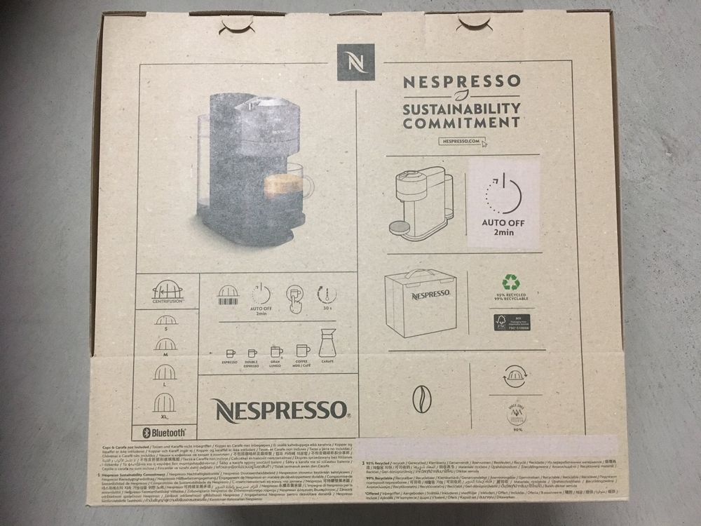 Nespresso Vertuo next grey + recycling bin (Neu und originalverpackt ...