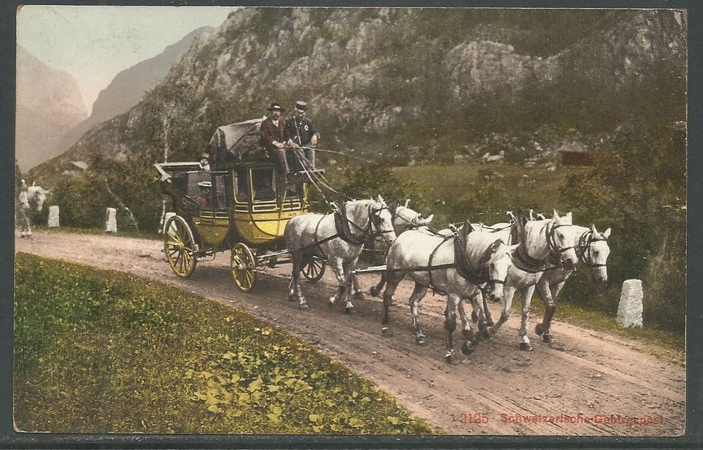 Carte P de 1910 ( Suisse / Gebirgspost ) (Gebraucht) in La Russille für ...