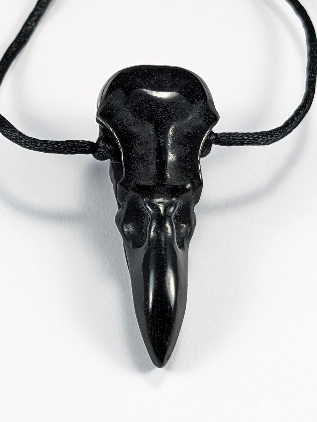 Obsidian Rabenschädel Schädel Anhänger 5cm (Neu und originalverpackt ...