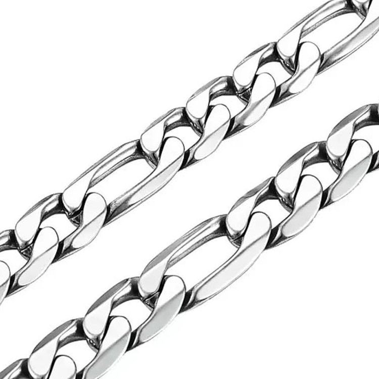 Edle Herren Figaro Panzerkette Halskette 61cm 51g 8mm (Neu (gemäss Beschreibung)) in Herisau für ...