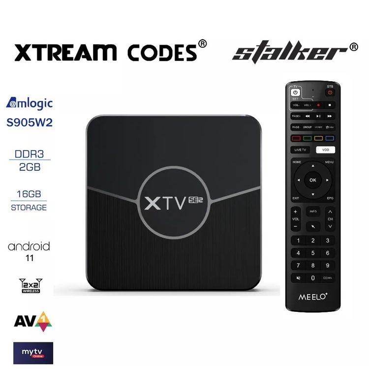 2023 Meelo IPTV XTV BOX Android 11 AS (Amiko Formuler) (Neu und ...