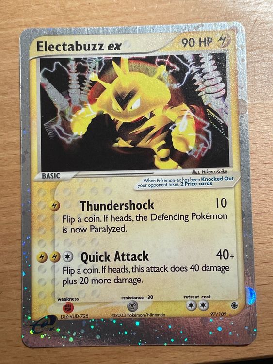 Electabuzz ex Engl. Ex-Rubin & Saphir | Kaufen auf Ricardo