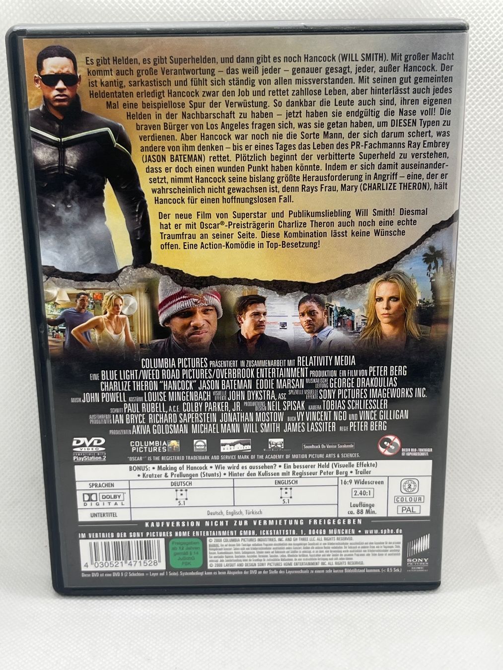 Hancock DVD - Will Smith Action-Superhelden Film top! (Gebraucht) in ...