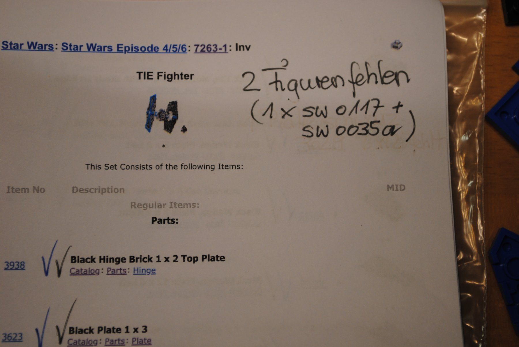 SW Lego-Set 7263 leider ohne BA sonst fast kompl. (Gebraucht) in St ...