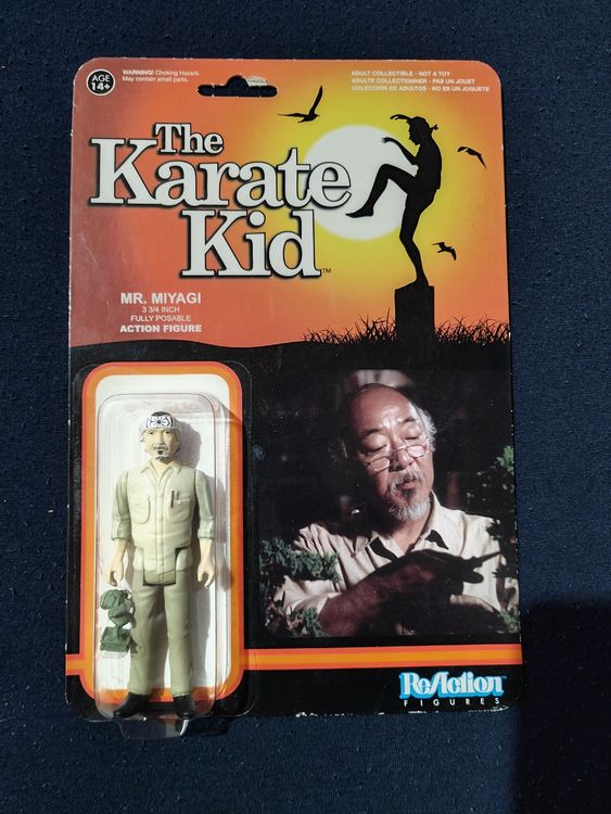 ReAction Karate Kid Mr. Miyagi 3 3/4 Inch Action Figure (Neu (gemäss ...