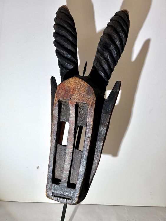 Afrikanische alte imposante Suruku Bamana Hyänenmaske | Kaufen auf Ricardo