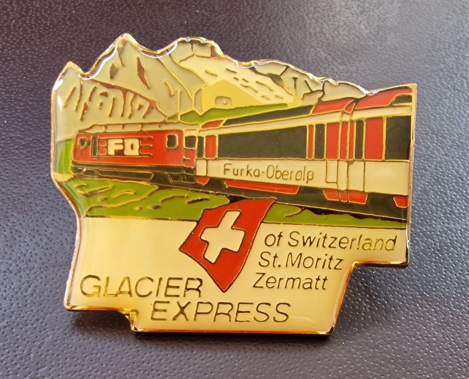 W225 Pin Zug Glacier Express Furka Oberalp Zermatt St.Moritz | Kaufen auf Ricardo