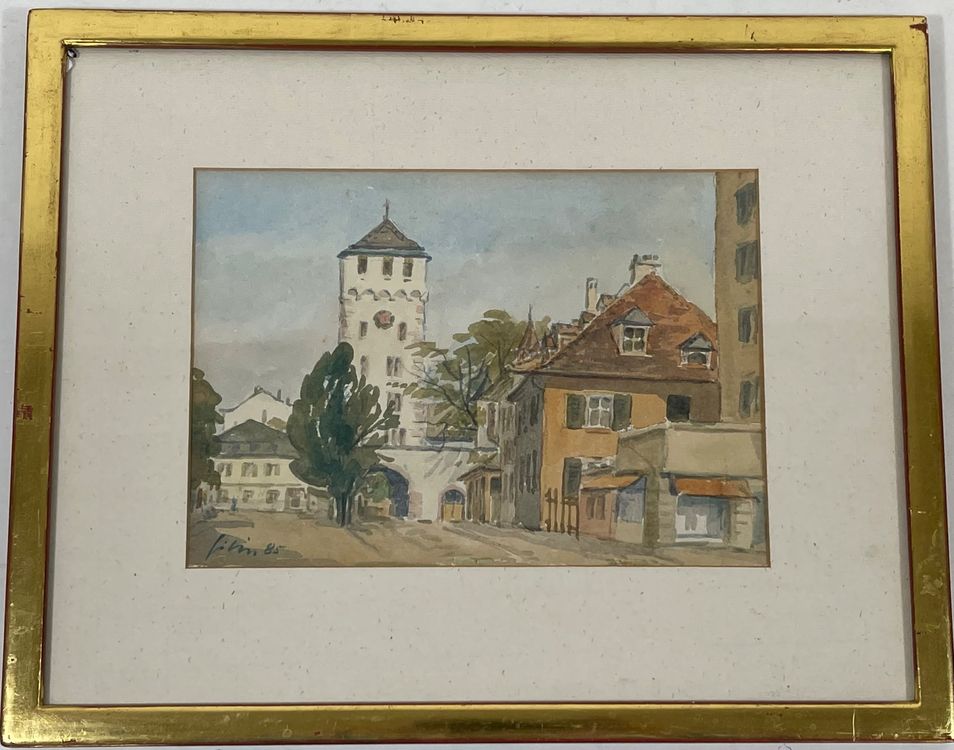 W.Gisin Aquarell Landschaft | Kaufen auf Ricardo