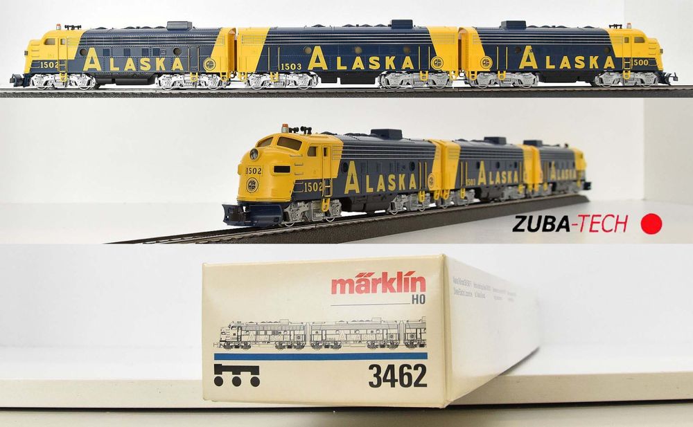 Märklin 3462 Diesellok EMD F7 Alaska Analog mit OVP (Gebraucht) in für ...