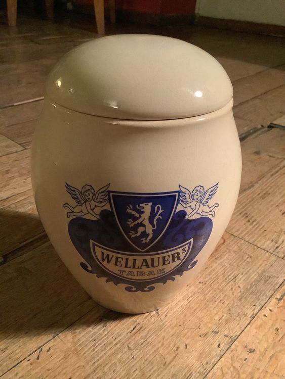 RARITÄT! Pfeifen Tabakdose Keramik WELLAUER´S /CH SEIT 1898 | Kaufen ...