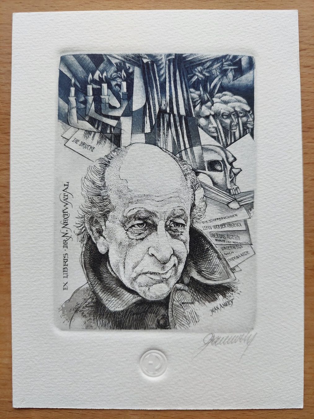Exlibris Hedwig Pauwels - Original Radierung Jean Amery sign (Gebraucht ...